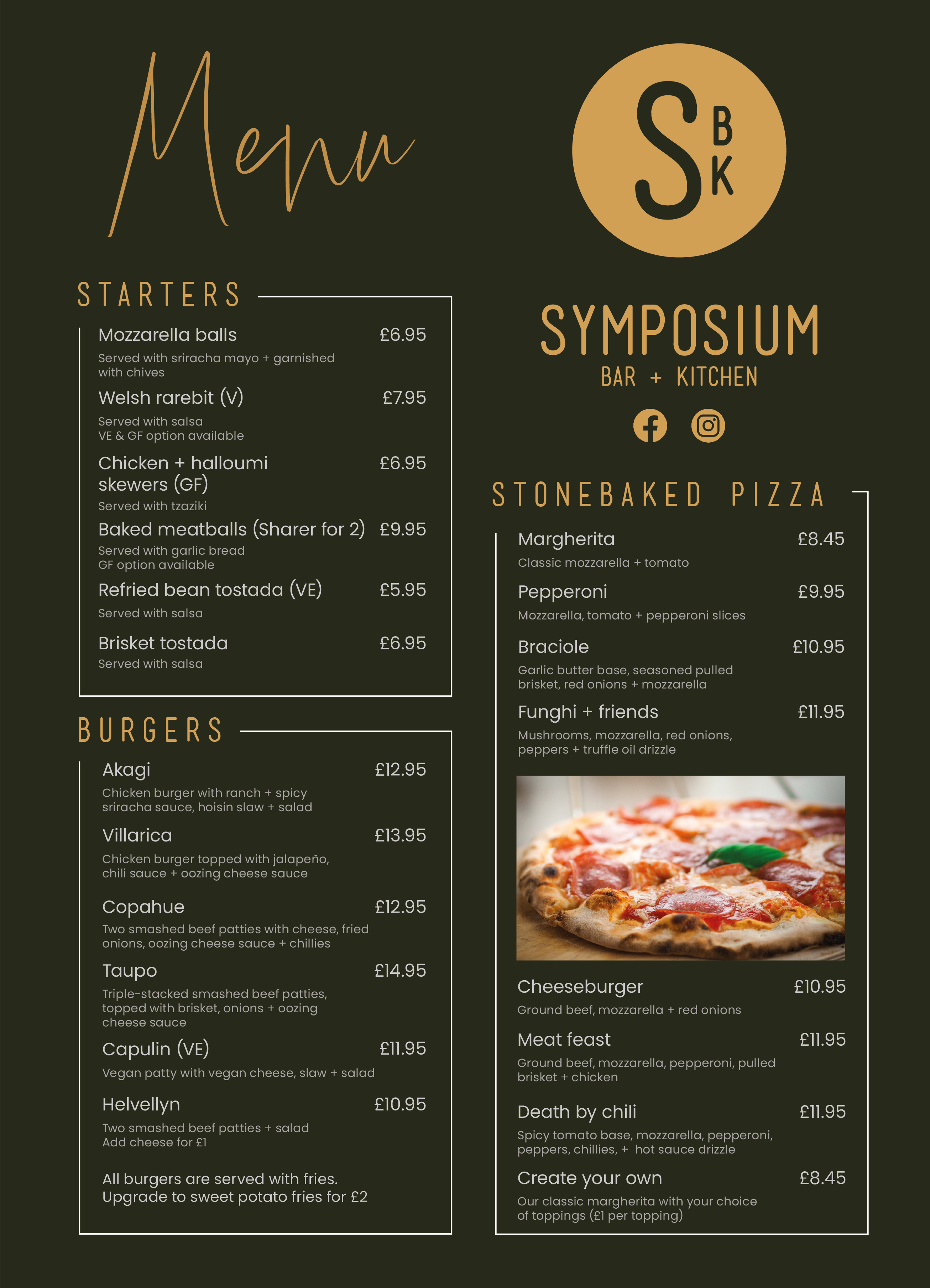 Menu - Symposium Bar + Kitchen